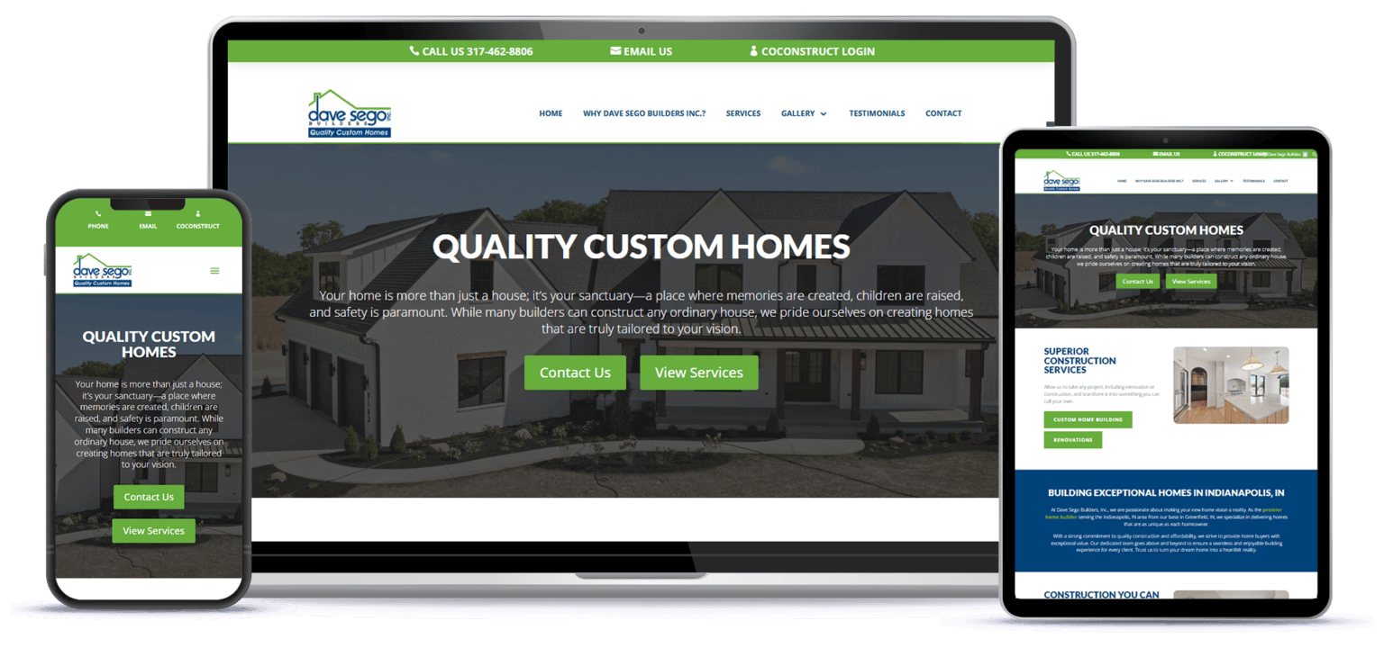 Dave Sego Builders - Heck Yeah Web Design